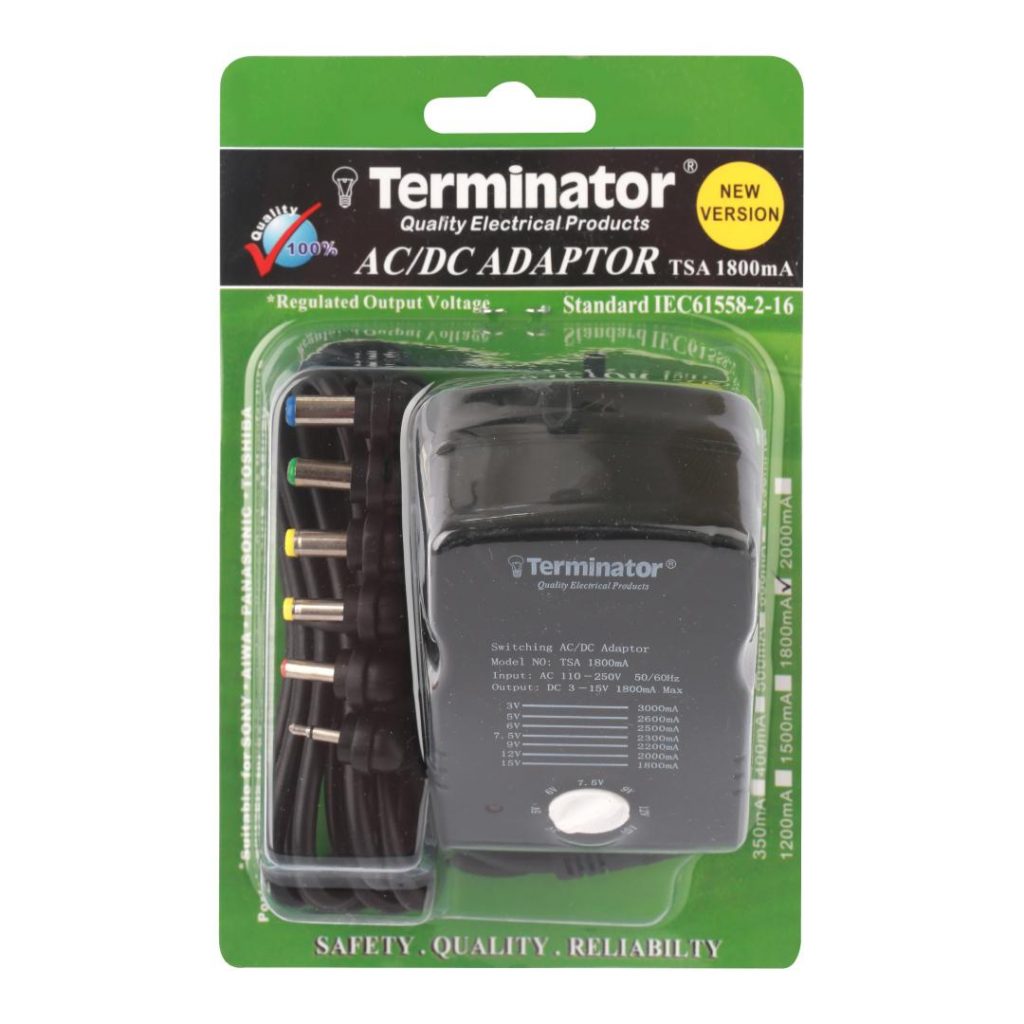 AC/DC Power Adaptor Regulated Switching | Terminator Products
