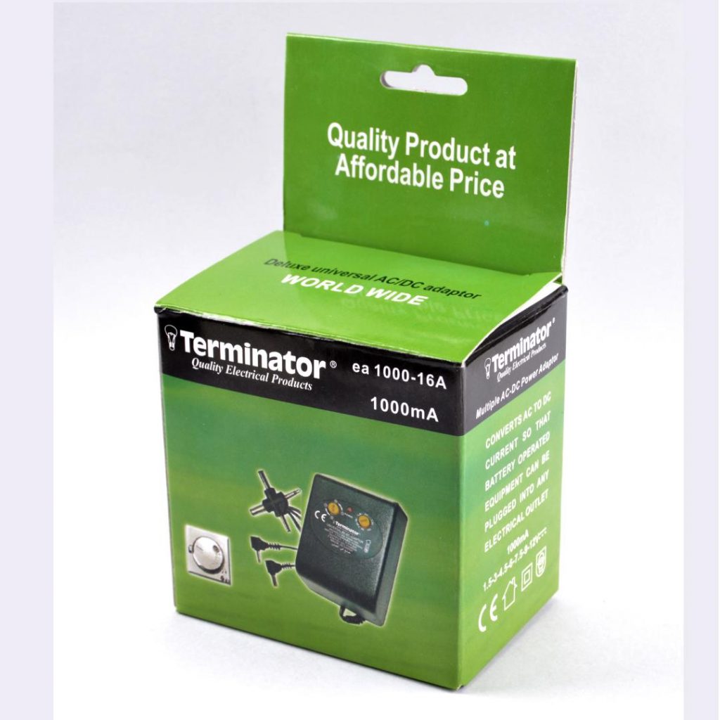 Terminator EA 1000 16A AC/DC Power Adaptor Universal 6 Way