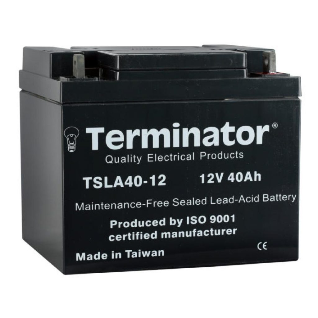SLA Battery 12V-40 - Terminator Rechargeable sealed lead acid battery