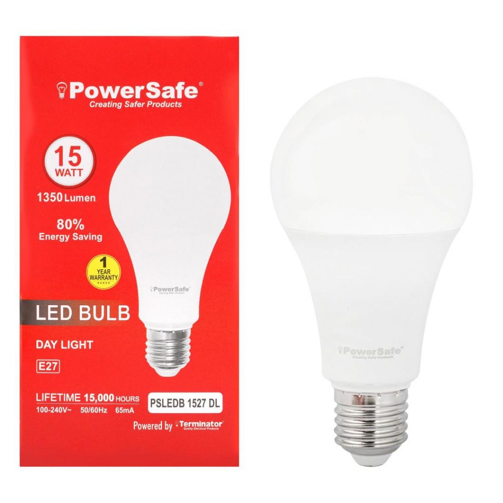 Power Safe LED Bulb 1527 DL E27 - Day Light, Surge Protected