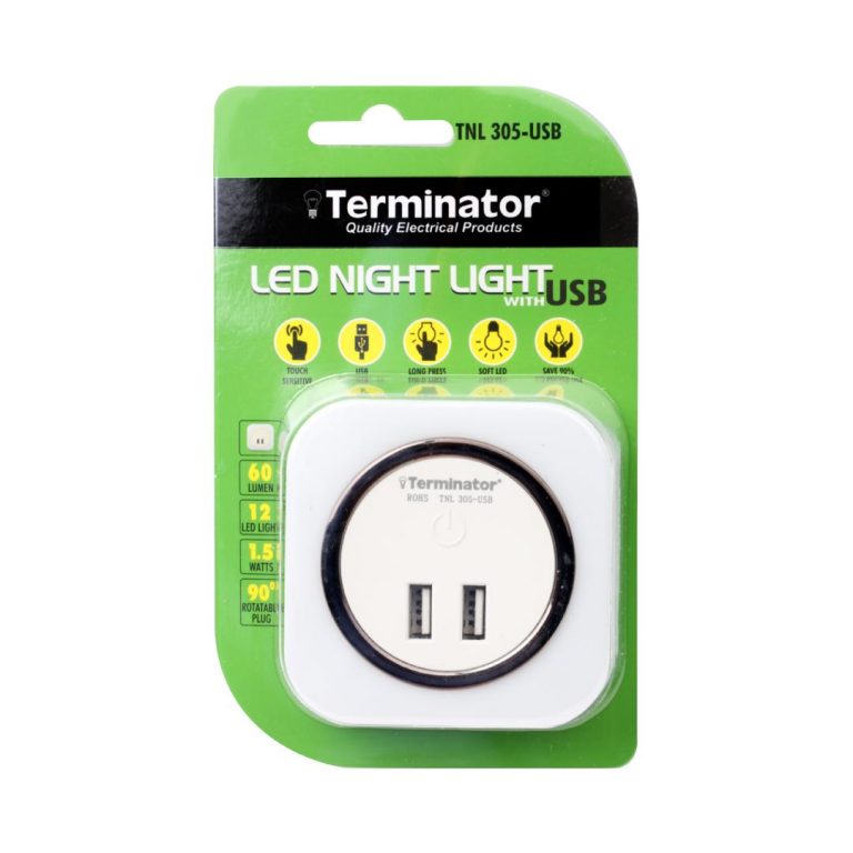 USB Night Lights | Terminator Electrical Products 2 USB Night Lights