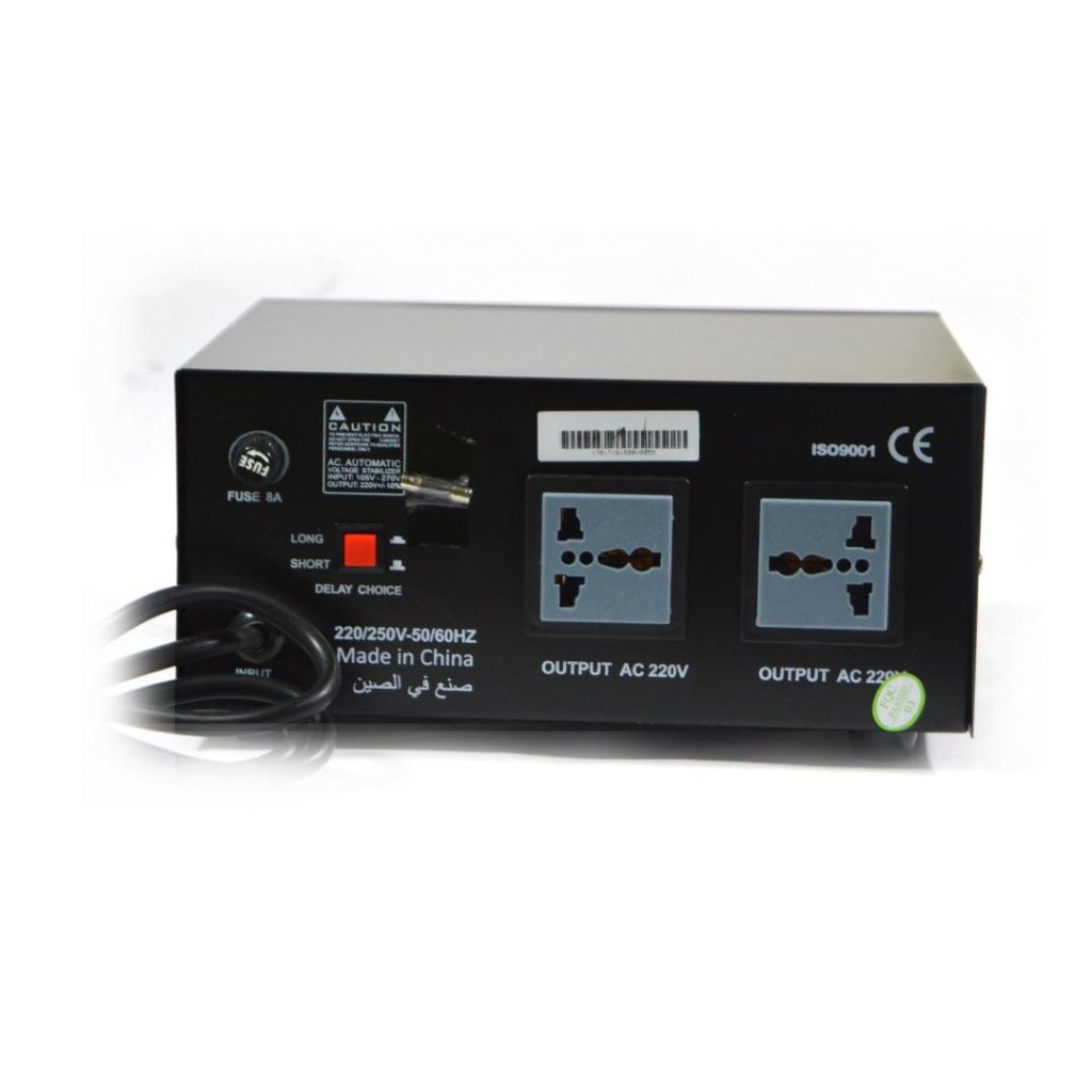 Digital Dual Voltage Display Voltage Stabilizer | Relay Voltage Regulator