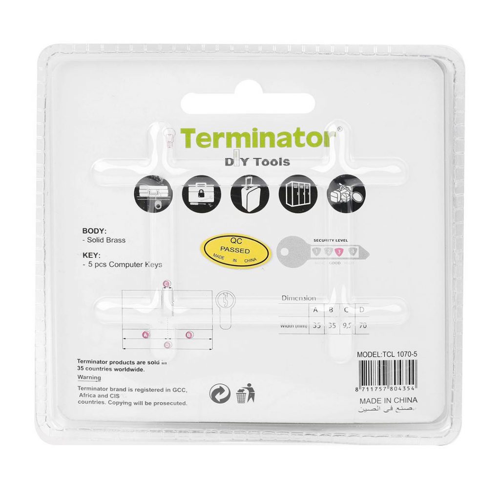 Cylinder Door Lock | Terminator Electrical Products Door Lock