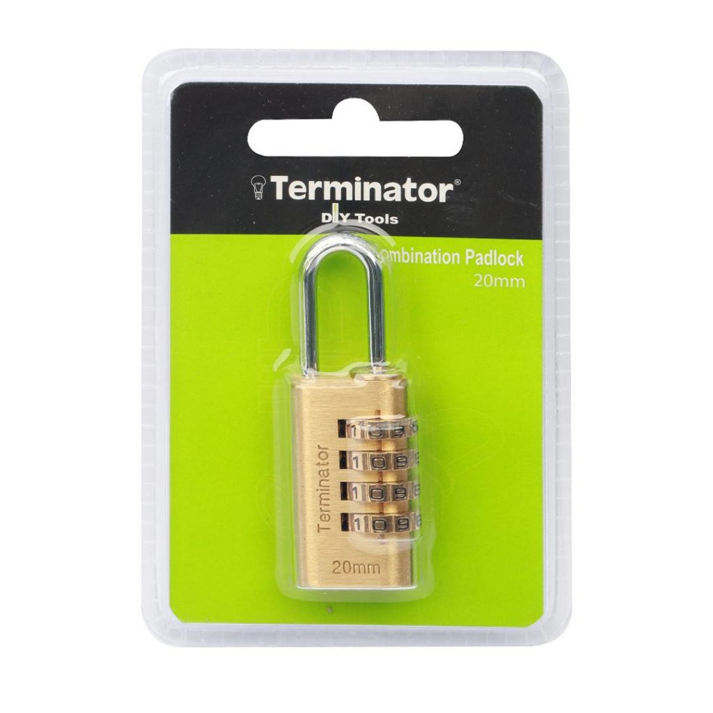 Brass Combination Pad Lock | Terminator Electrical Products Pad Lock