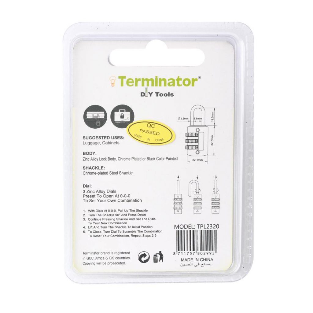 Pad Lock TPL 2320/BL | Terminator Electrical Products Pad Lock