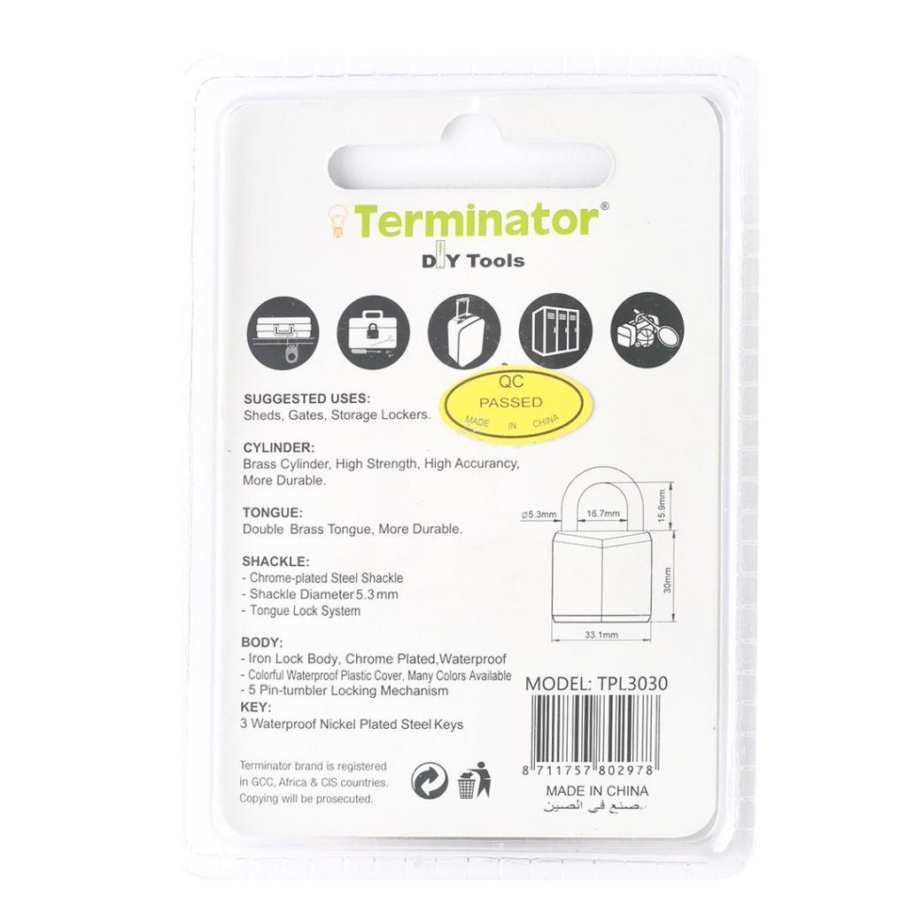 Pad Lock 30mm | Terminator Electrical Products Pad Lock
