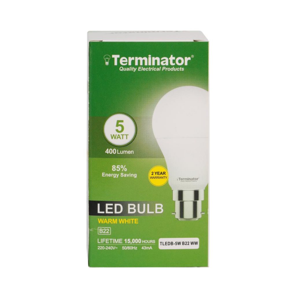 TLEDB-5W B22 WW - Terminator LED Bulb - Electric Avenue