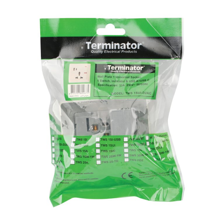 Wall Plate With Universal Socket | Terminator Electrical Products