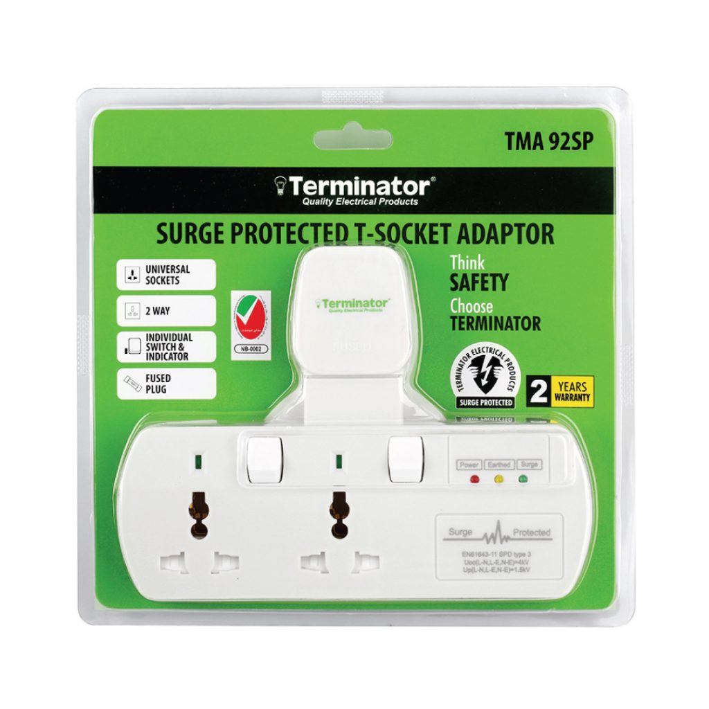 2 Way Universal T Socket | Terminator Electrical Products