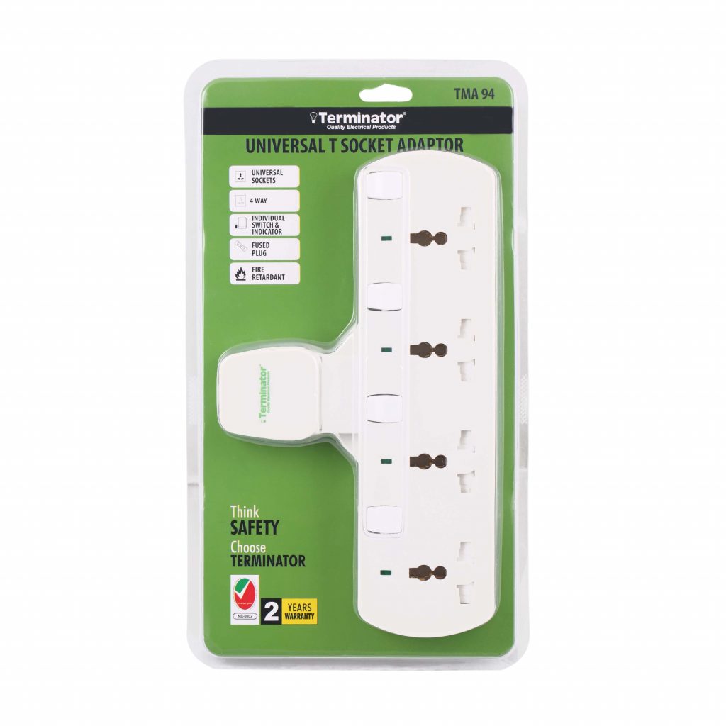 4-Way Universal T Socket | Terminator Electrical Products