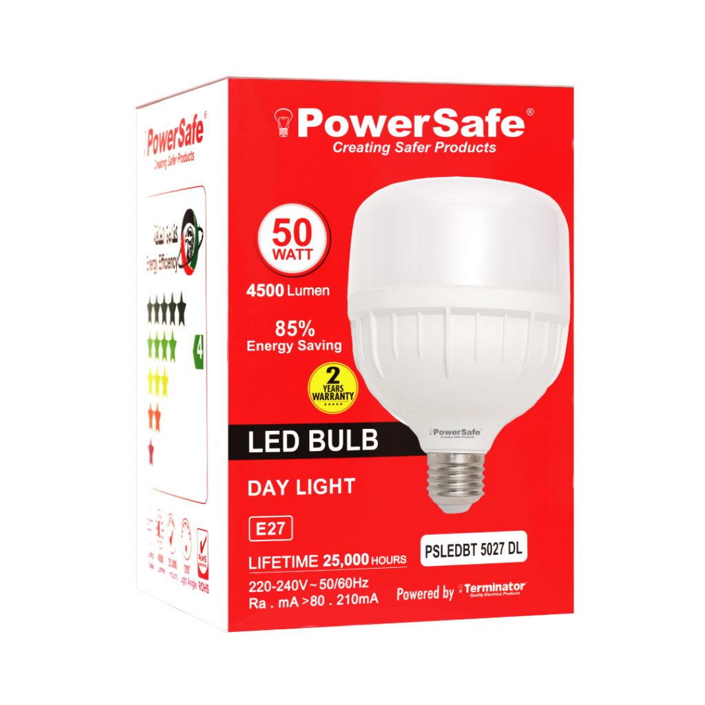 LED Bulb 50W Day Light E27 T Shape | PowerSafe Led Bulb