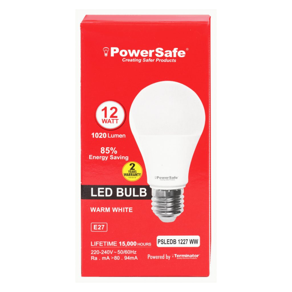 LED Bulb 12W Warm White E27 | Powersafe Electrical Products