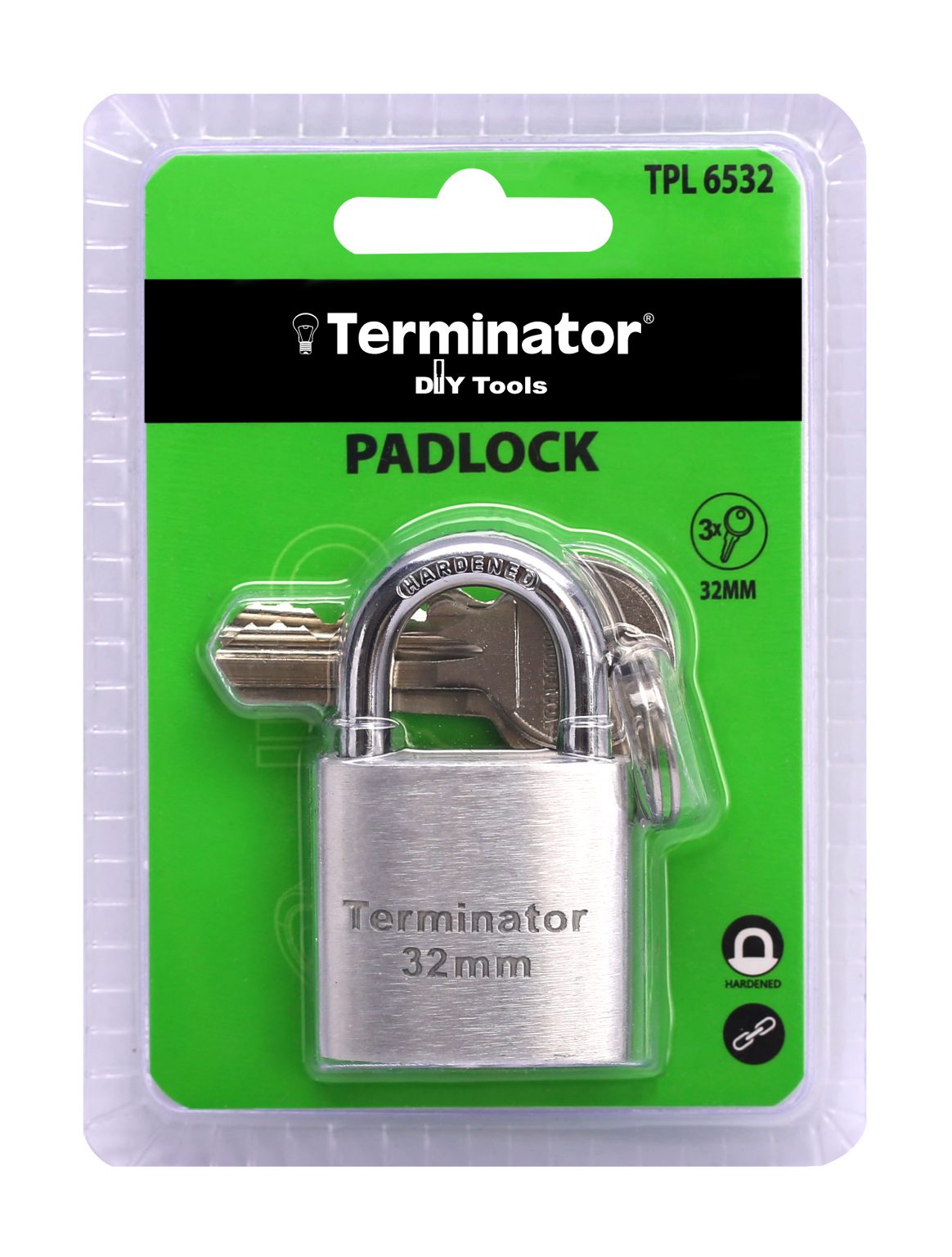Pad Lock (32mm) Silver | Terminator Pad lock