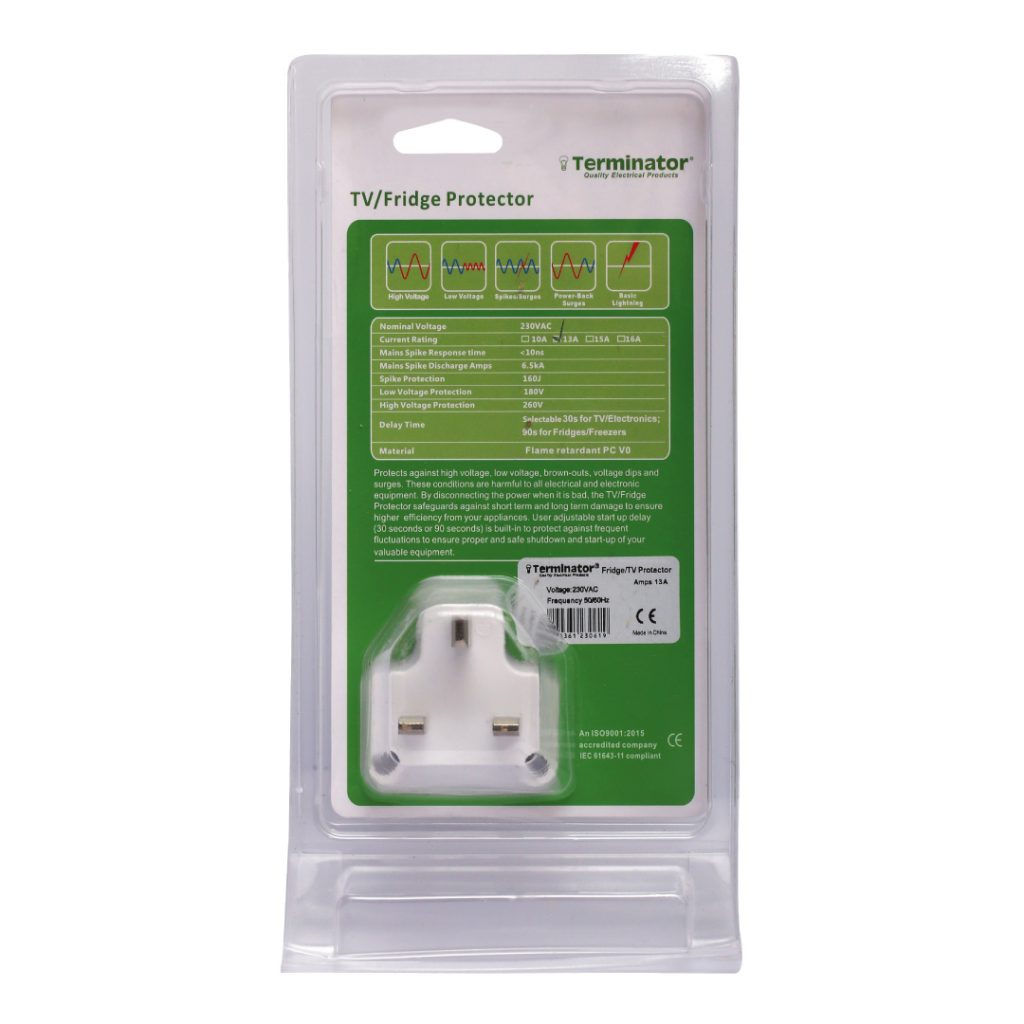 TV/Fridge Protector Universal Socket 13A Plug