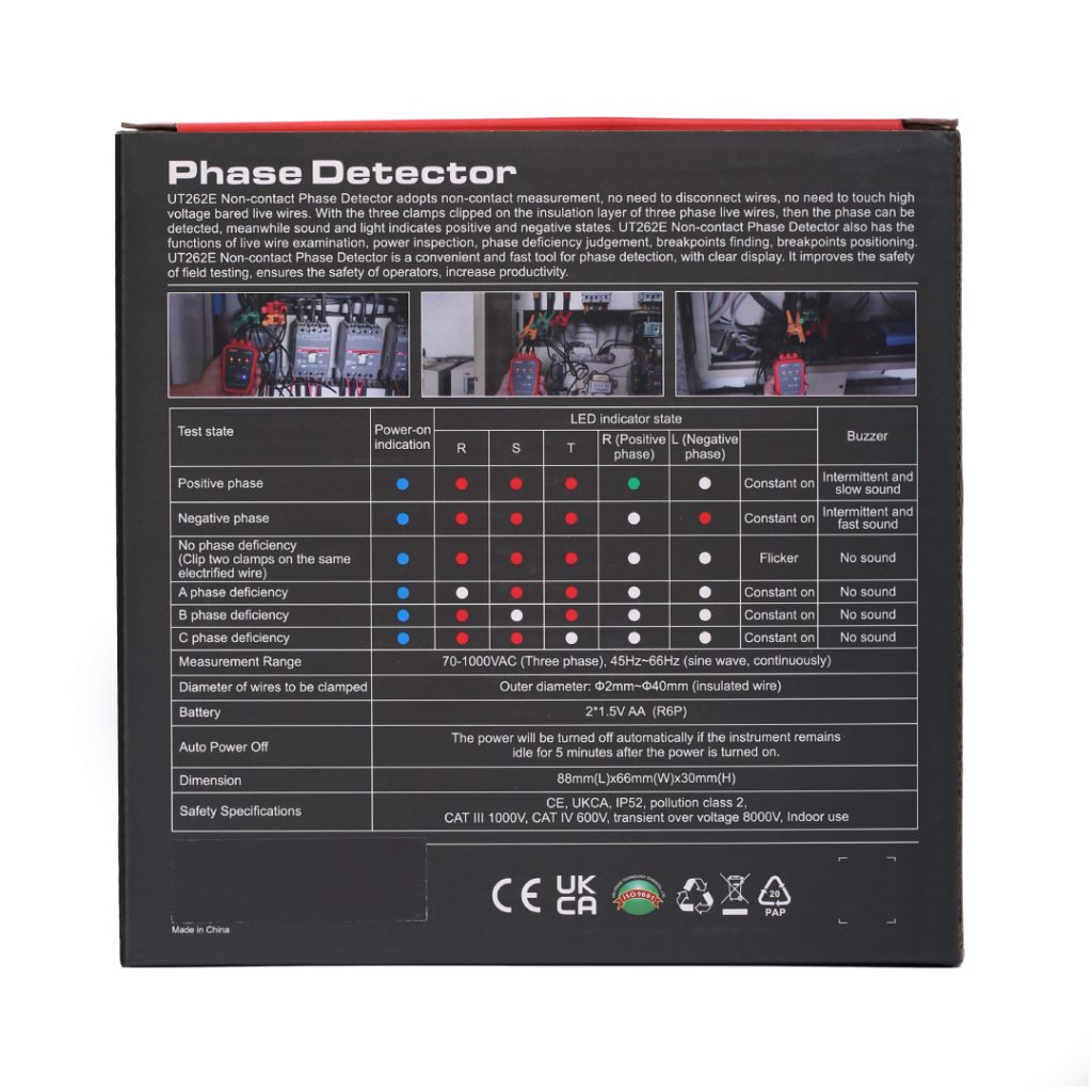 Non-Contact Phase Detector | UNI-T Electrical Products