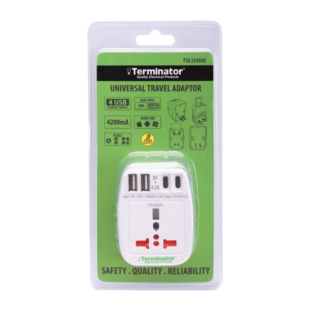 Multipin Universal Travel Adaptor | Terminator Electrical Product
